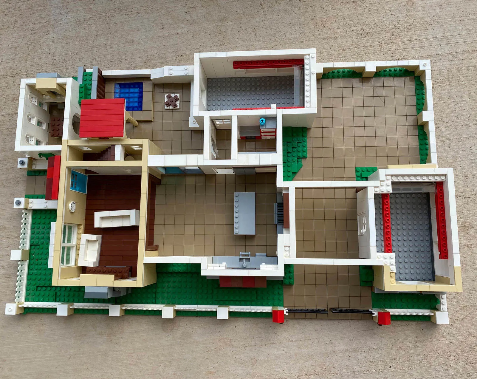 MOC Building Block Villa Model - DIY House Residence Kit, Landscape ...