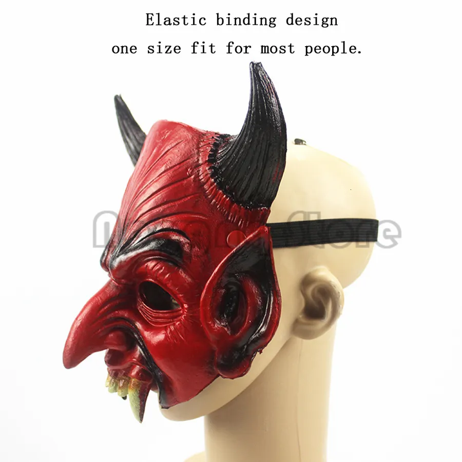 Masilla De Diablo De Cara Completa De Miedo: Espeluznantes Dientes De ...