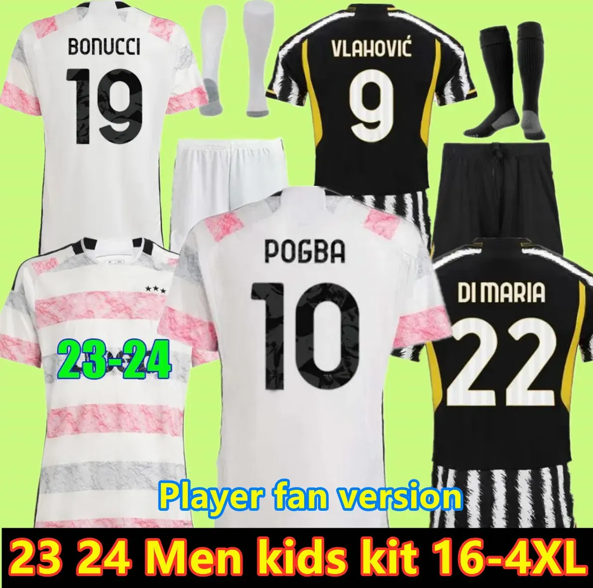 Italia Soccer Jerseys /24 Juventus Home Kit: Vlahovic, Chiesa, Milik ...