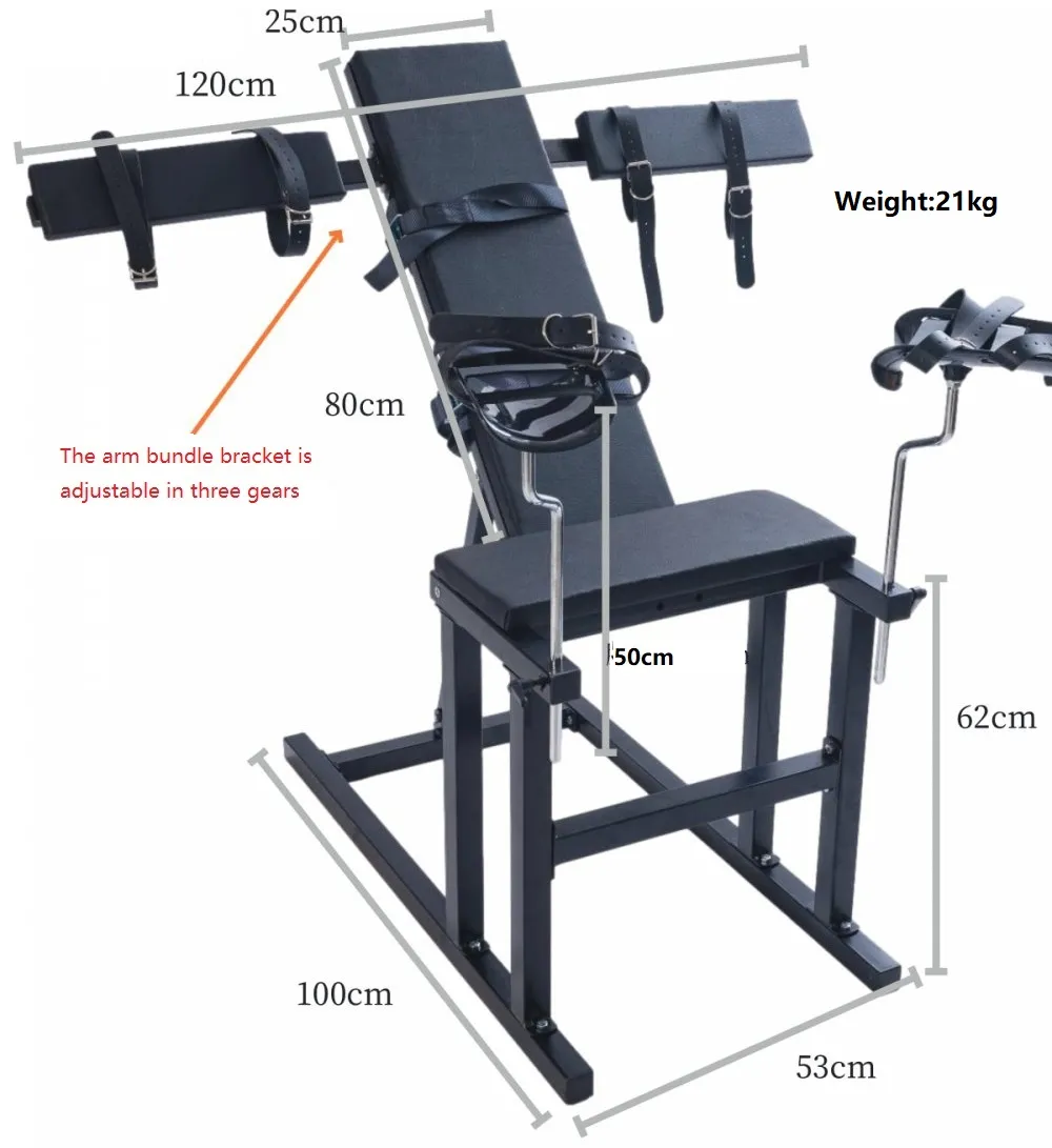 Bondage Furniture Obedience Sex Chair For Women Adjustable Restraint ...
