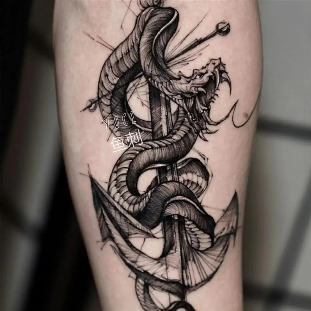 DHgate.com:Waterproof Snake Tattoo Stickers: Striking Gothic Punk ...