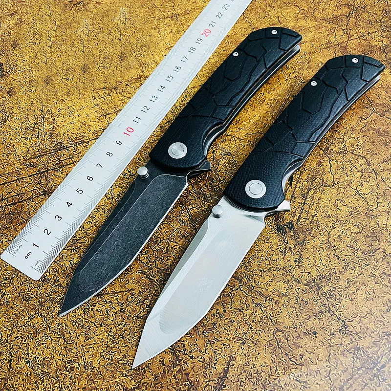 DC53 Tanto Flipper Knife - Fast Open Ball Bearing Folder, Durable G10 ...