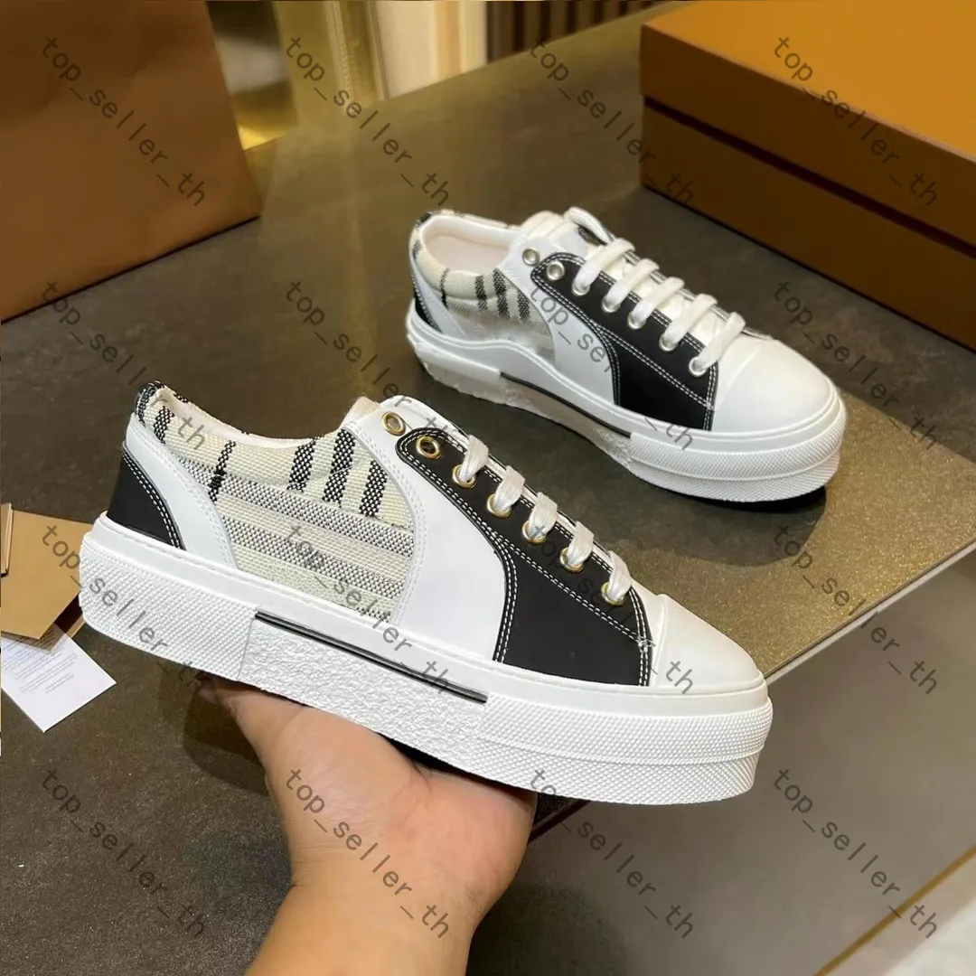 Designer Shoes Woman Sneaker Men Shoe Canvas Sneaker Check Stripe Low ...