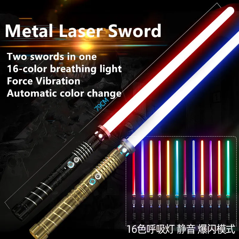 LED Light Sticks 2 In 1 Metal Laser Sword Upgraded Version Gravity ...