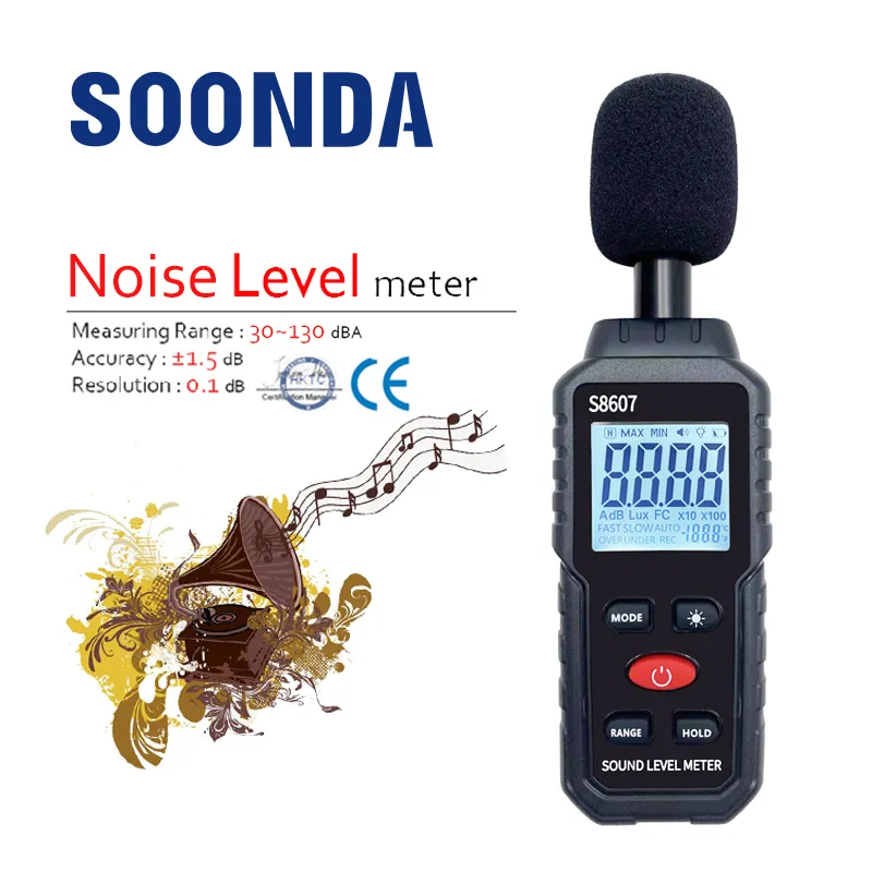 DHgate.com:Noise Meter Decibel Meter, 30-130dB Sound Level Meter, 0.1dB ...