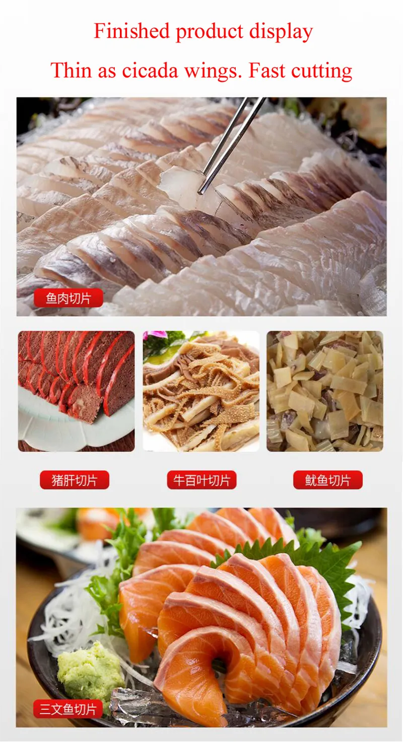LINBOSS Electric Salmon Slicer - Precision Fish & Meat Cutting Machine ...