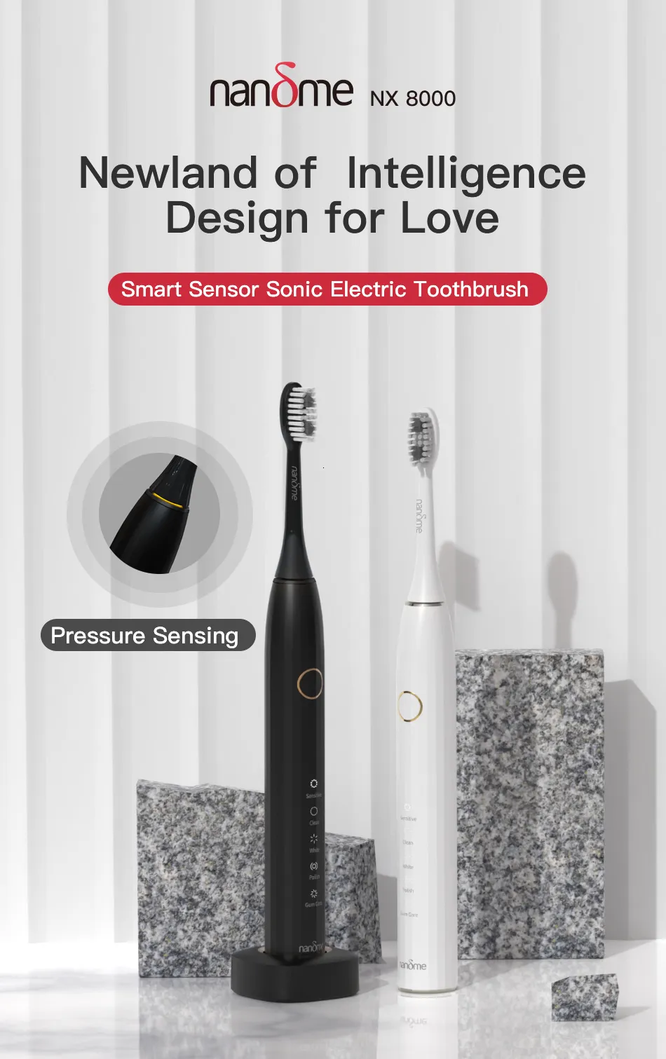 Toothbrush Nandme NX8000 Smart Acoustic Electric Toothbrush Deep ...