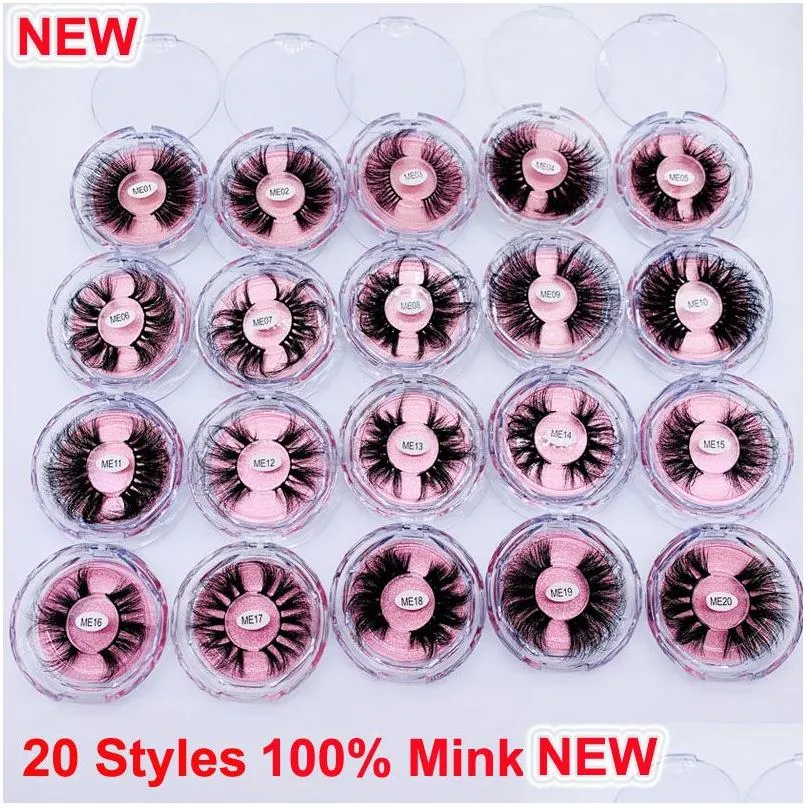 DHgate.com:3D Mink False Eyelashes 25MM Natural Dramatic Volume ...