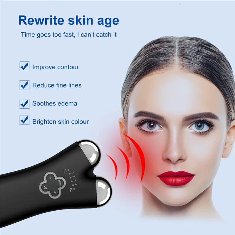 Electric Microcurrent Face Massager - EMS V-Face Shaping, Anti-Wrinkle ...