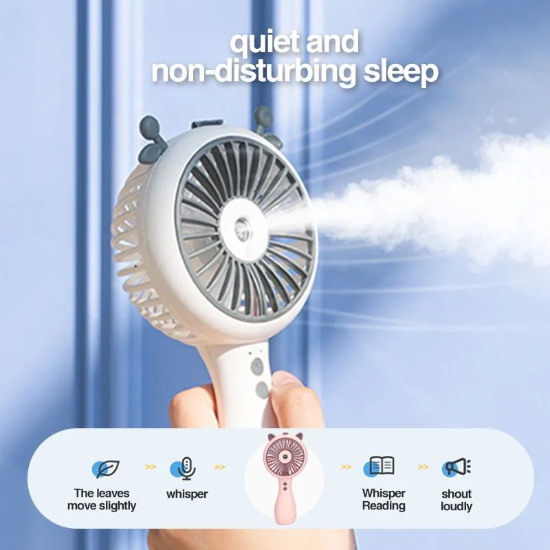 Portable Mist Fans: Handheld Cooling Fan With USB Mini Air Conditioner ...