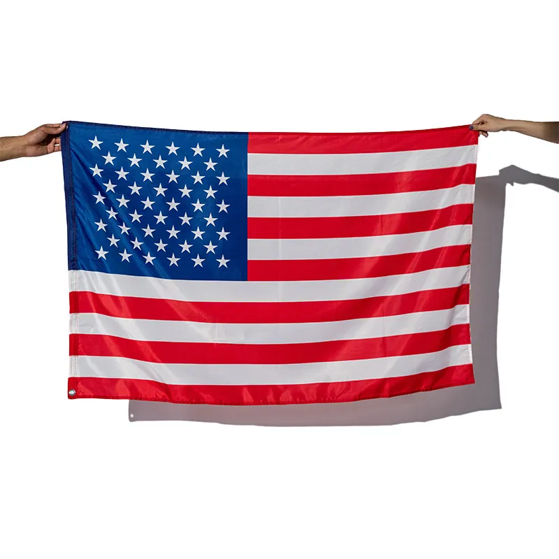 3x5 Feet American Flag USA Flag With Embroidered Stars And Sewn Stripes ...