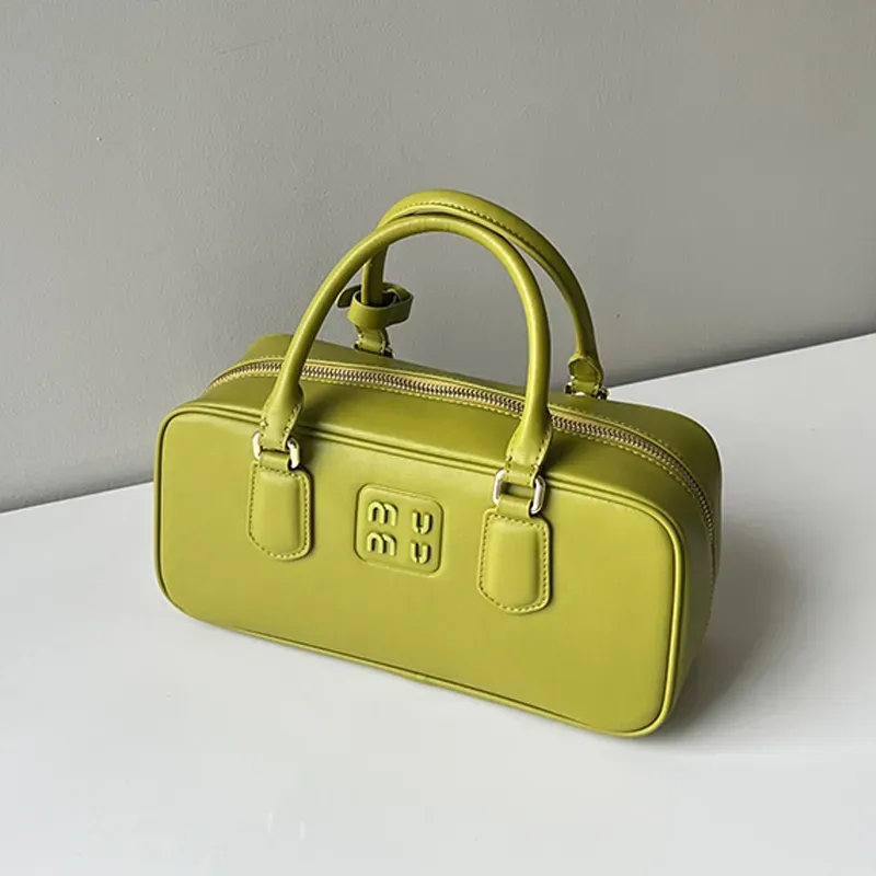 Genuine Leather Bowling Handbag For Men And Women Stylish Tote, Clutch ...