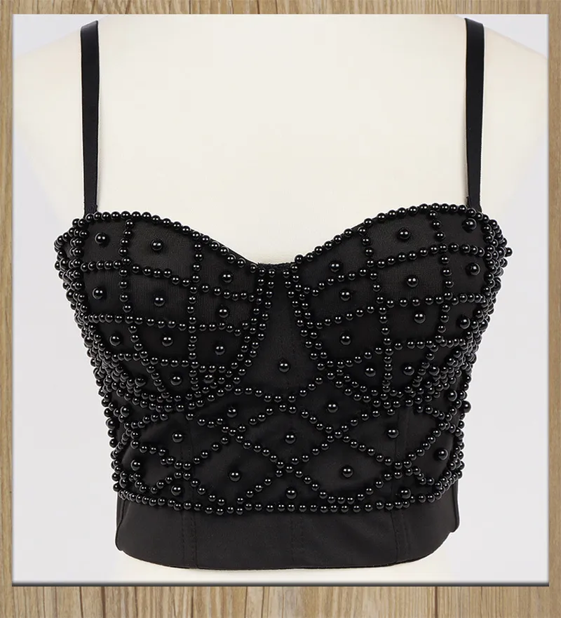 DHgate.com:Pearl-Studded Luxury Bra: Timeless Elegance for Women:Sports ...