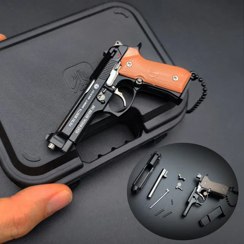 BERETTA 92F Metal Artwork Pistol Gun 1:3 Miniature Model Toy With ...