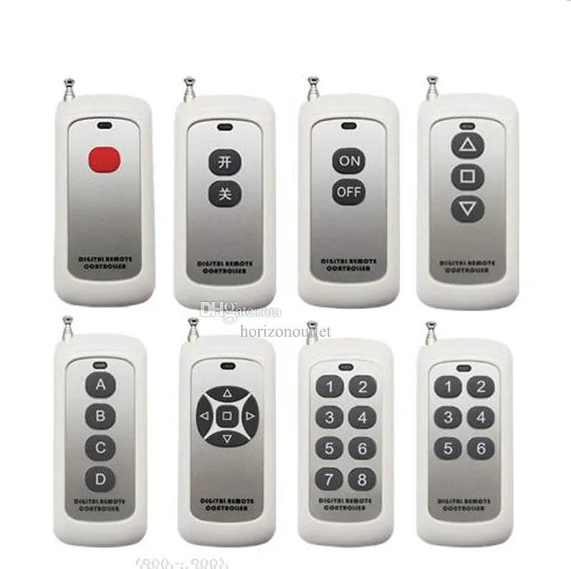 433MHZ RF Remote Control 1 2 3 5 6 8 Key Learning Code 1527 EV1527 For ...