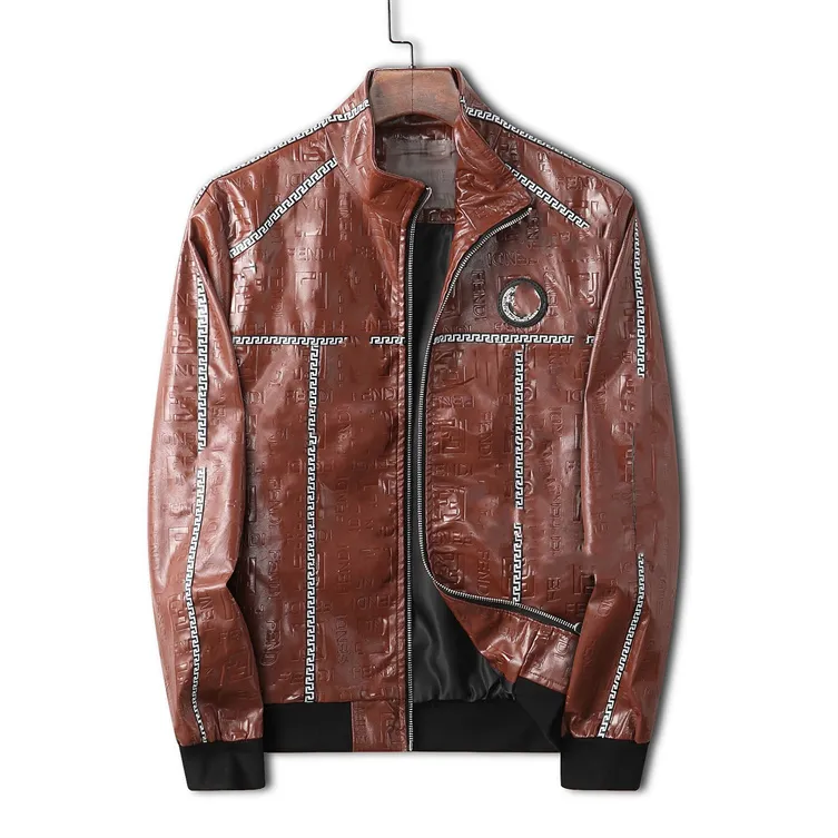 DHgate.com:Mens Genuine Leather Slim Fit Jacket - Premium Quality ...