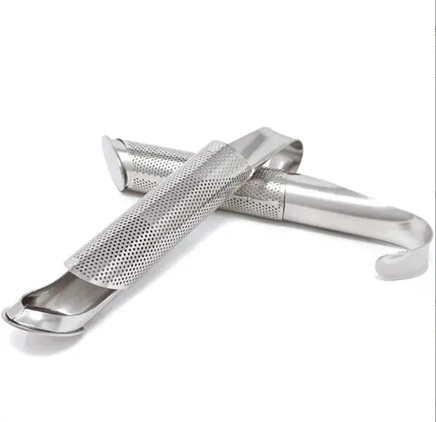 Premium Stainless Steel Tea Infuser Pipe - Fine Mesh Strainer with Hook ...
