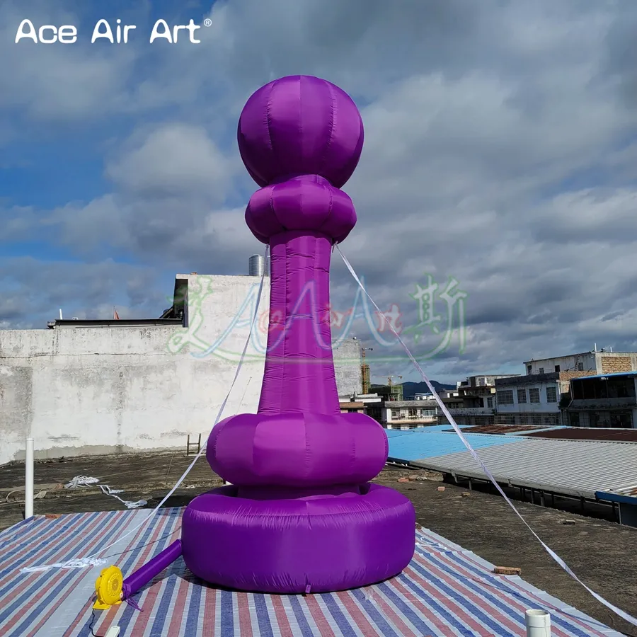 New Arrival: 5mH Purple Inflatable Chess Set with LED Lights for ...