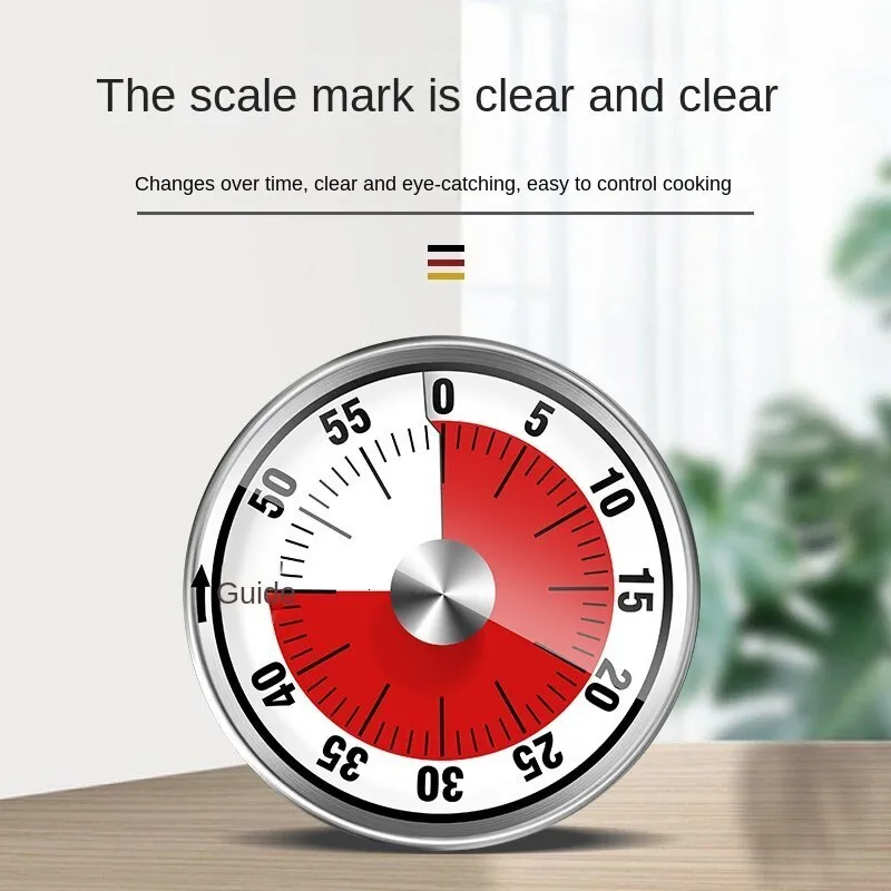 Kitchen Timer, 1-Piece Visual Timer, Mechanical Countdown Clock for ...