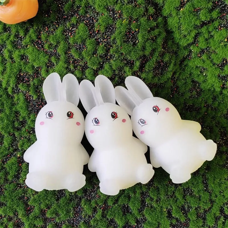 Soft Color Change Rabbit Squishy Fidget Toys Slow Rising Squeeze ...