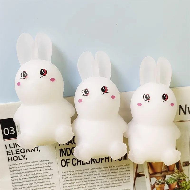 Soft Color Change Rabbit Squishy Fidget Toys Slow Rising Squeeze ...