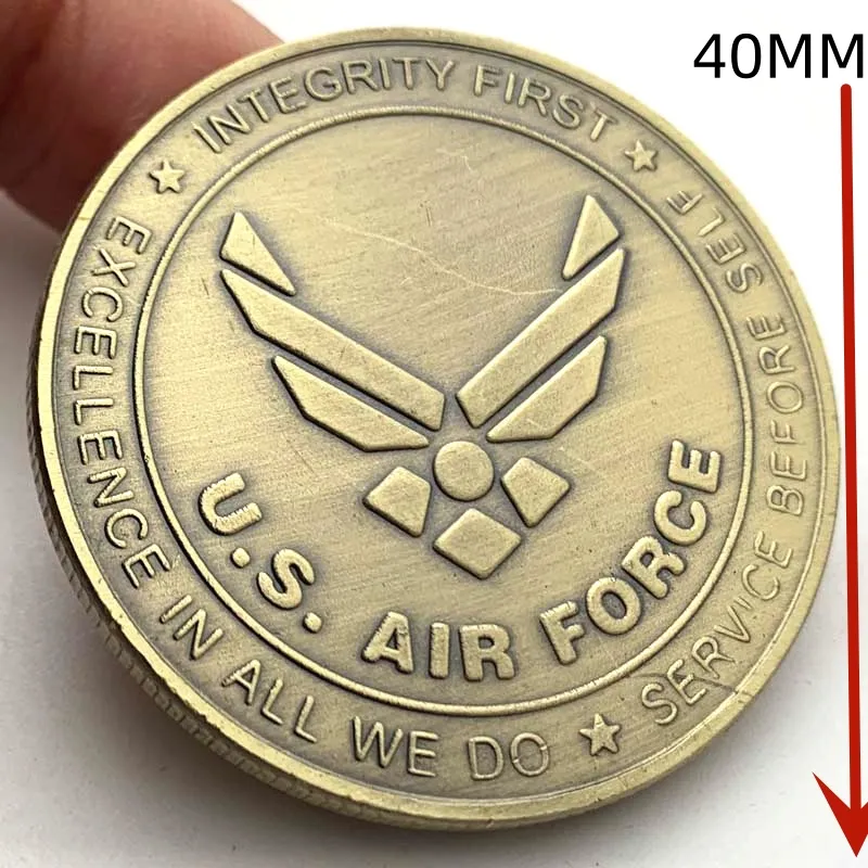Bronze Plated American Bombers Fighter Planes Coins Wholesale Air Force ...