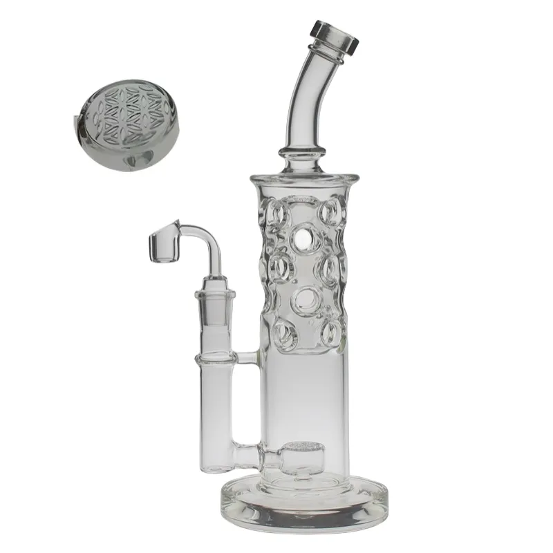 Wholesale SOL Dab Rig Glass Smoking Flower Water Pipe With 20 Holes And ...