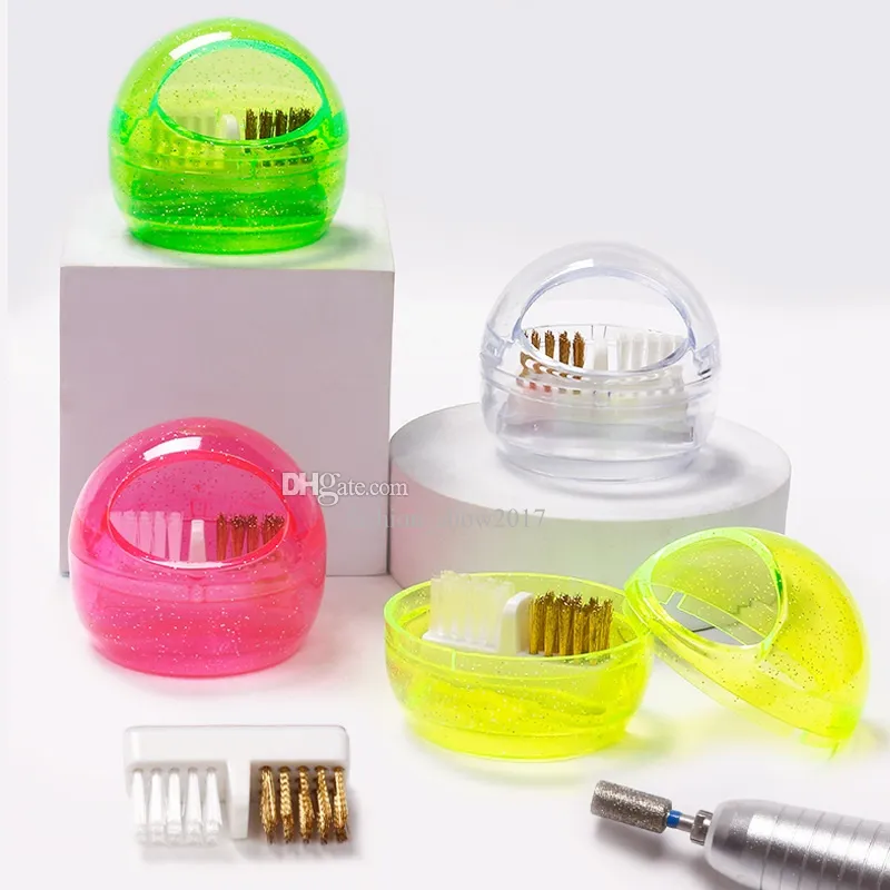 DHgate.com:Detachable Nail Drill Bit Grinding Head Cleaning Case with ...