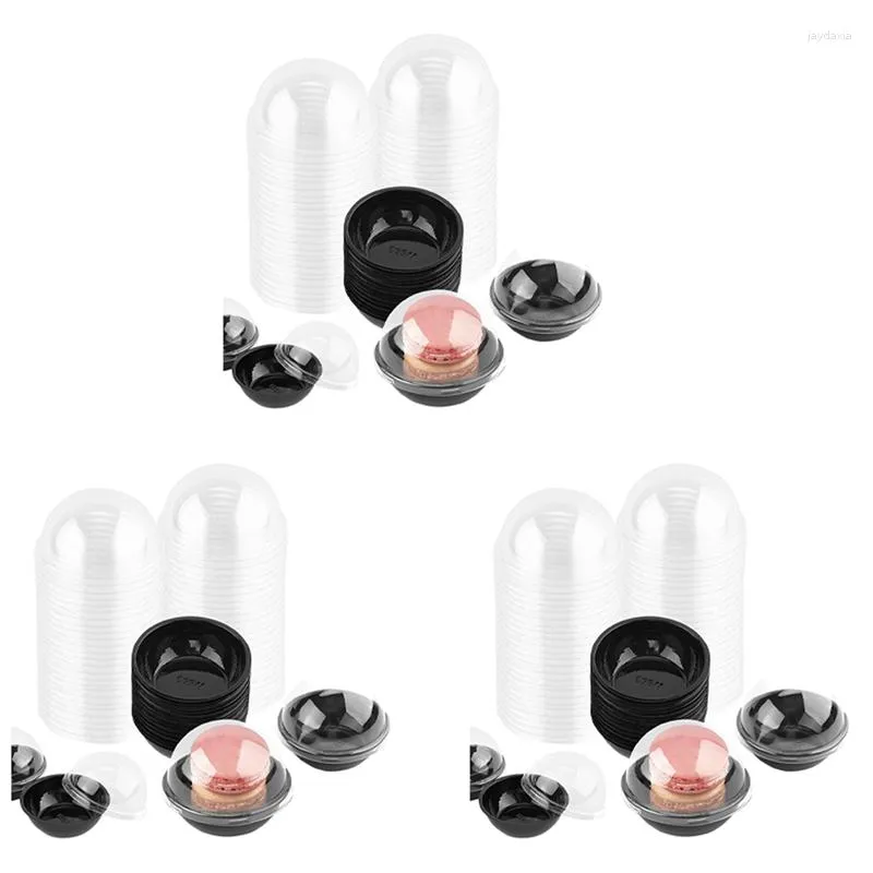 DHgate.com:Crystal Clear Mini Cupcake Containers with Dome Lids, 150 ...
