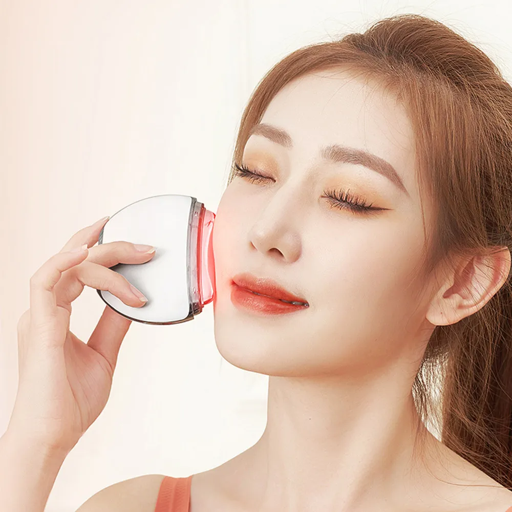 4 In 1 Microfluidic Face Massager: Thermal Vibration, Anti Aging, Skin ...