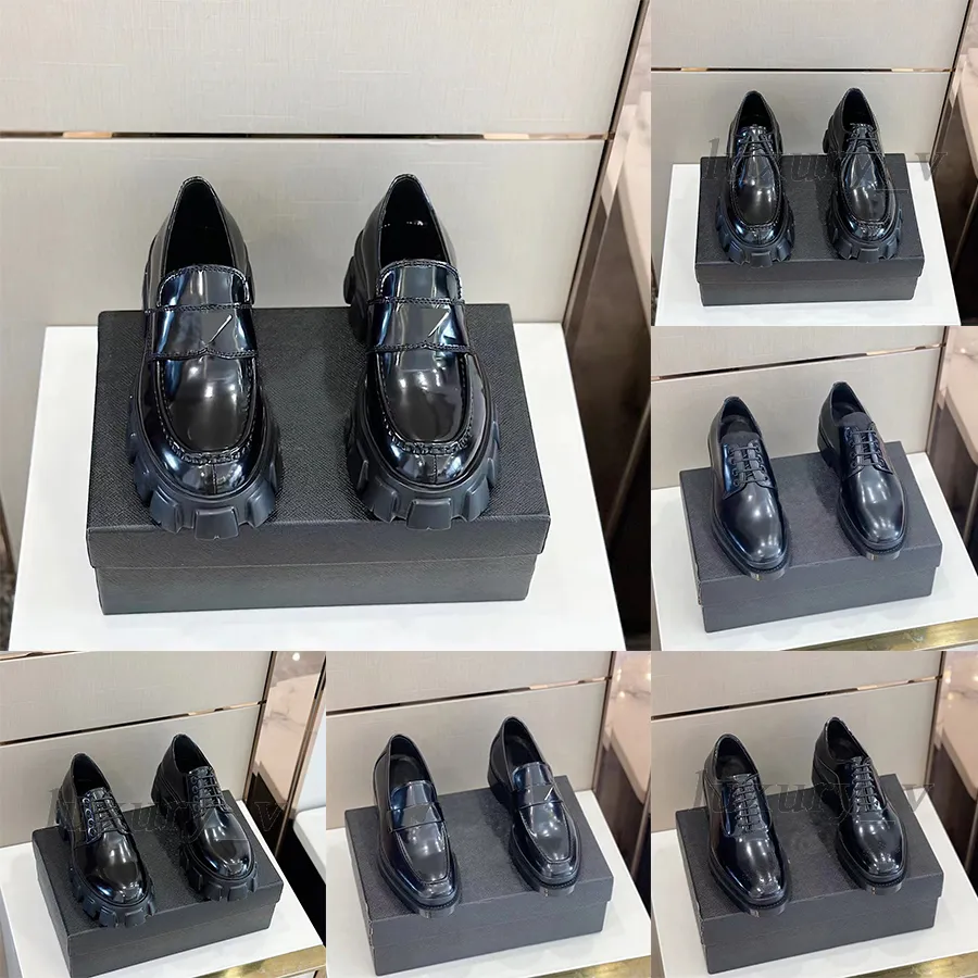 DHgate.com:Mens Monolith Loafers, Black Patent Leather Platform Wedding ...