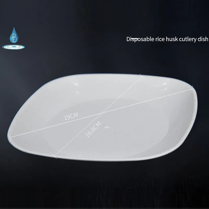 Eco-Friendly Disposable Tableware Set - Biodegradable Rice Husk Plates ...
