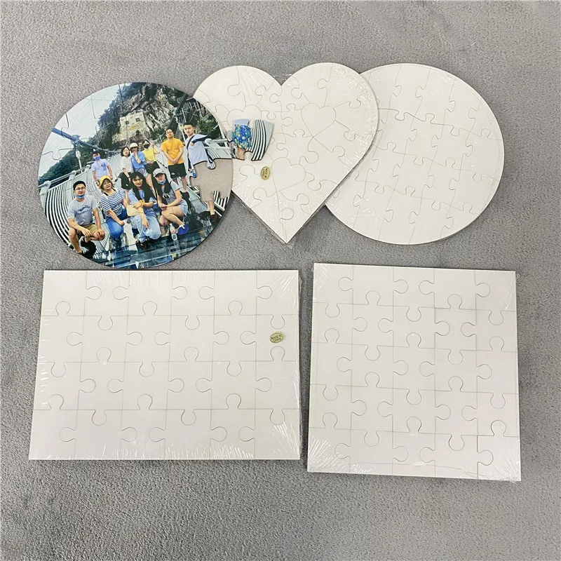 Sublimation Puzzle, Heart-Shaped Love Blank, DIY Photo Jigsaw ...