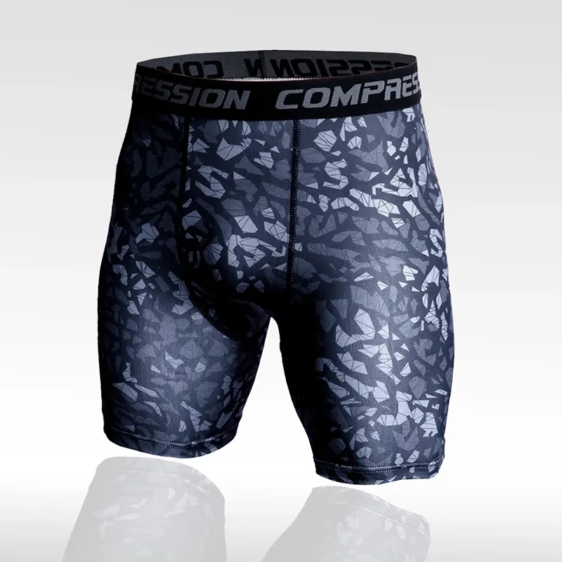 Men's Compression Shorts - Quick Dry Camo Running Shorts, Workout Gym ...