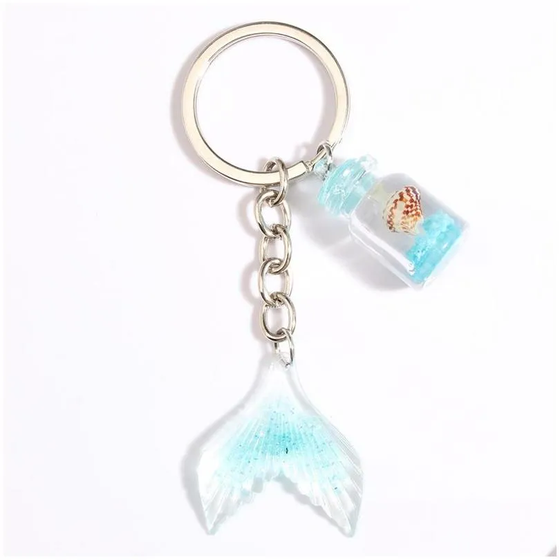 DHgate.com:12PCSSea Theme Keychain Set Starfish Shell Conch Heart ...