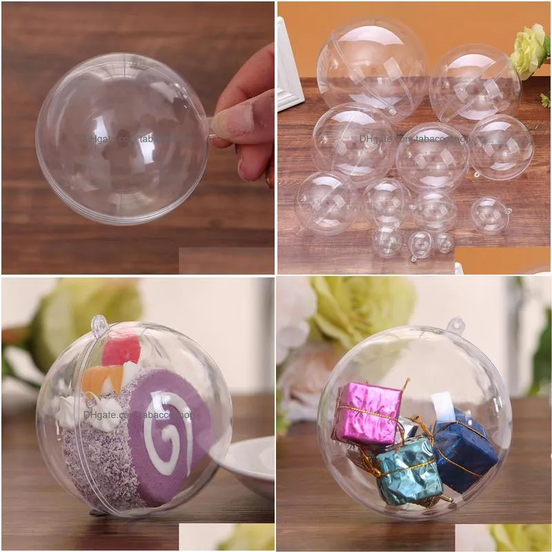 DHgate.com:Christmas Clear Plastic Ball Ornaments Fillers - 10Pcs ...