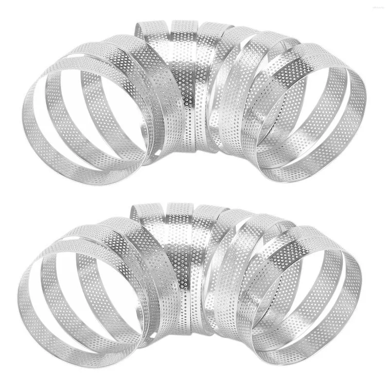 DHgate.com:2024 Baking Tools: Set of 20 Stainless Steel Circular Tart ...