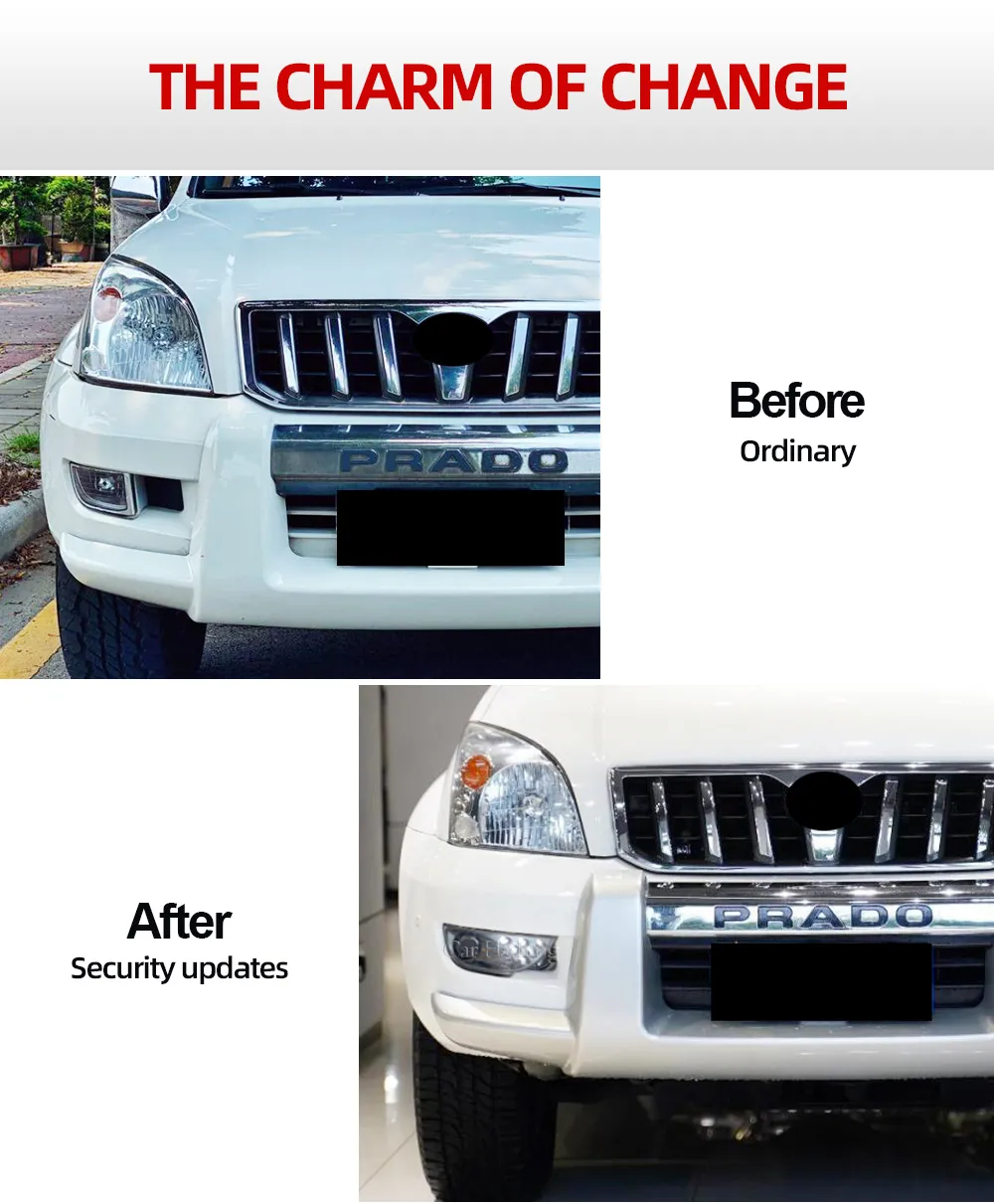 Toyota Prado 120 LED DRL Fog Light Kit - 2002-2009 LC120 Front Bumper ...