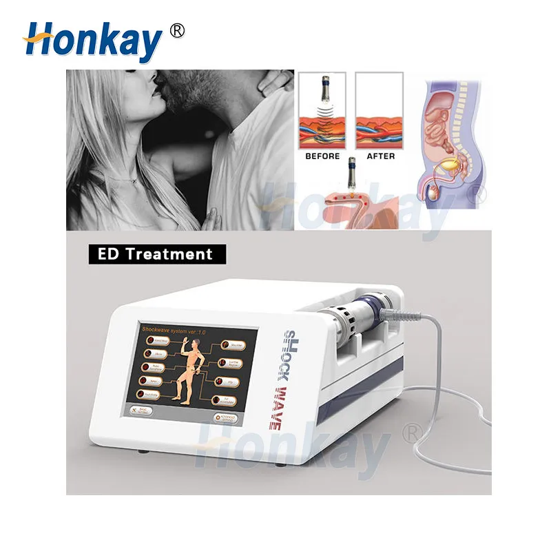 Portable ESWT Extracorporeal Shock Wave Therapy Equipment For Erectile Dysfunction Pain Relief ...