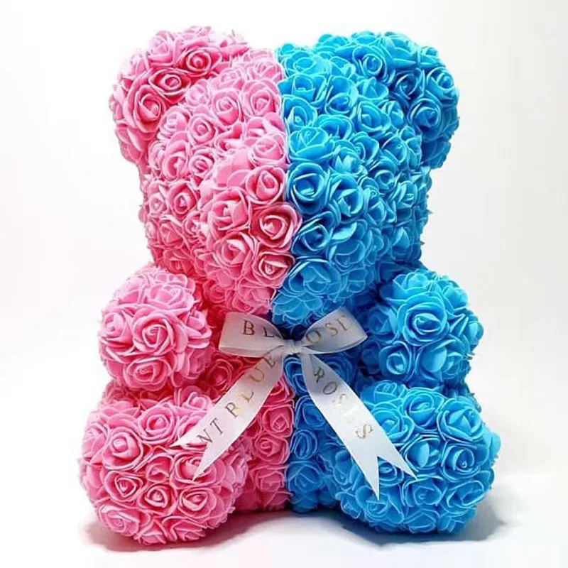 DHgate.com:Artificial Rose Teddy Bear - 25cm, Handmade Eternal Flower ...