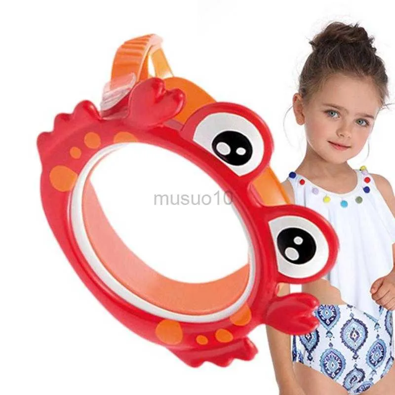 Cute Kids Swimming Goggles - Waterproof Anti-Fog, Shark & Crab Design ...