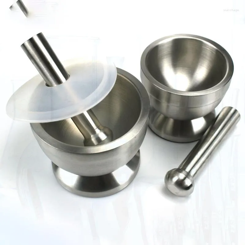 Stainless Steel Mortar and Pestle Set - Lab Grade Triturator 85mm/98mm ...