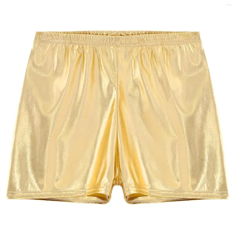 Shiny Metallic Booty Jazz Dance Shorts For Women: Rave Party Pole ...