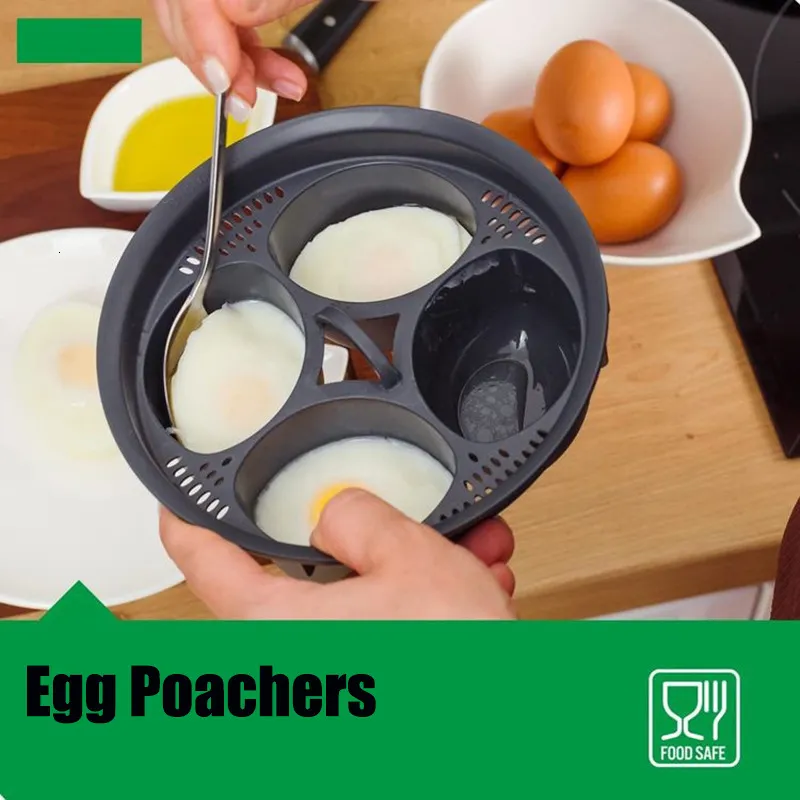 Silicone Egg Poacher Cups 4 In 1: Versatile Kitchen Tool For Eggs ...