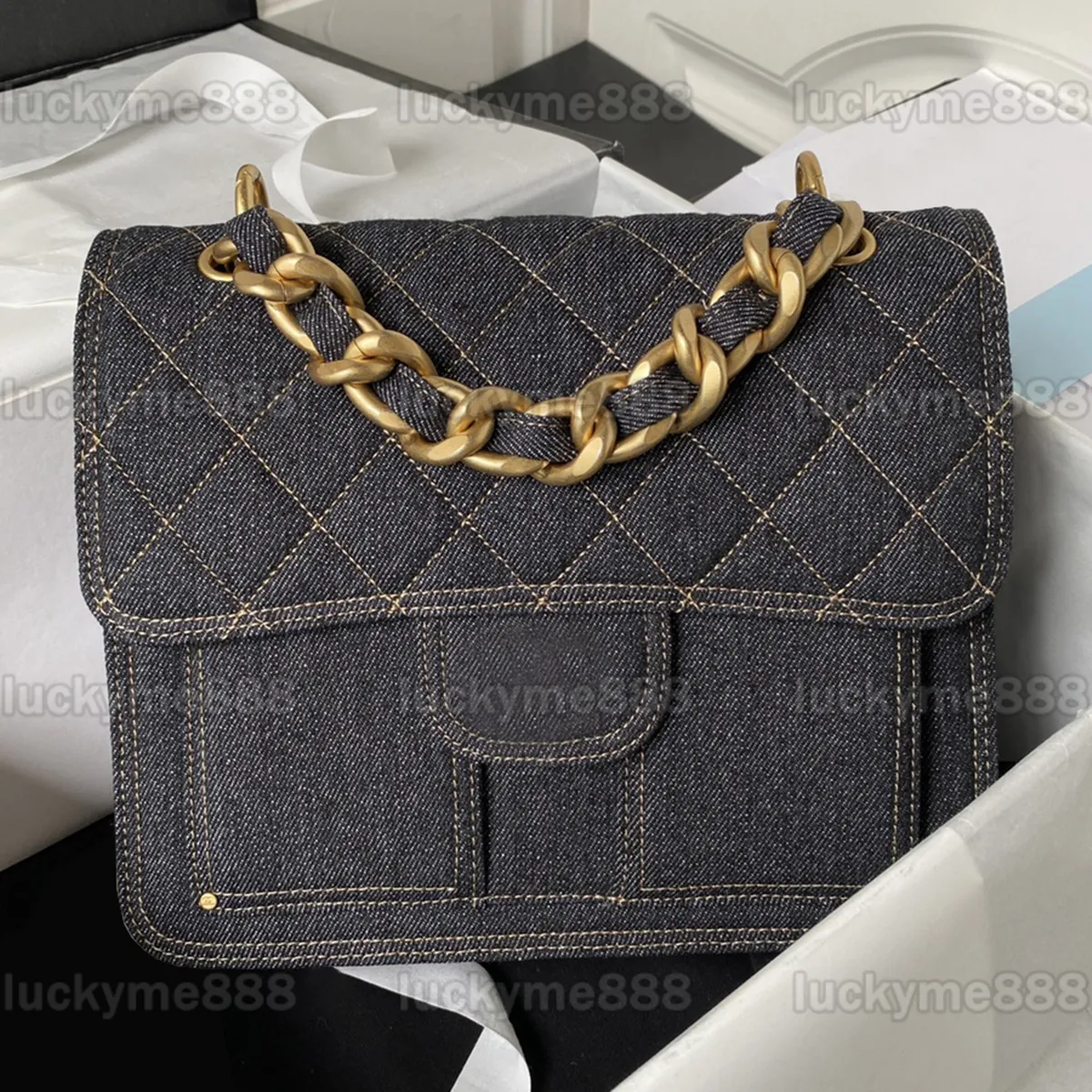 DHgate.com:Luxurious Designer Denim Backpack: Mini Vintage Style Purse ...