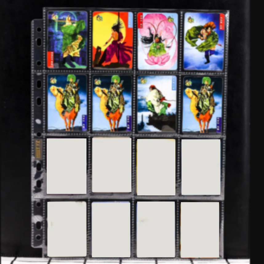 Clear Binder Pockets: A4 11 Hole Page Protectors, 50x68mm Pockets, For ...