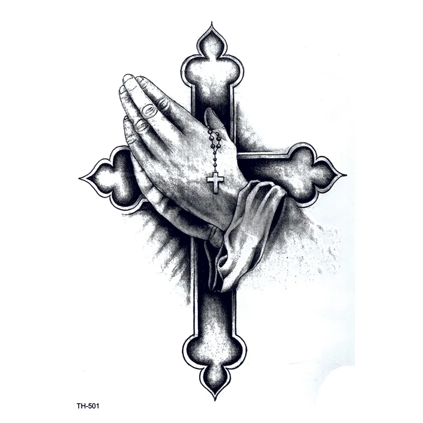 DHgate.com:Waterproof Temporary Tattoo Stickers - Cross Symbol ...