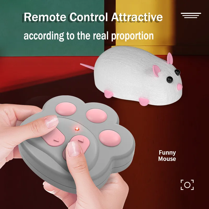 DHgate.com:Remote Control Mouse Teasing Cat and Mouse Fight Pet Toy Simulation Flocking Electric ...