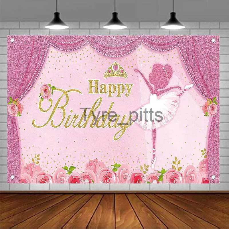 Ballet Party Backdrop, Photography Background Ballet Dancer Birthday ...