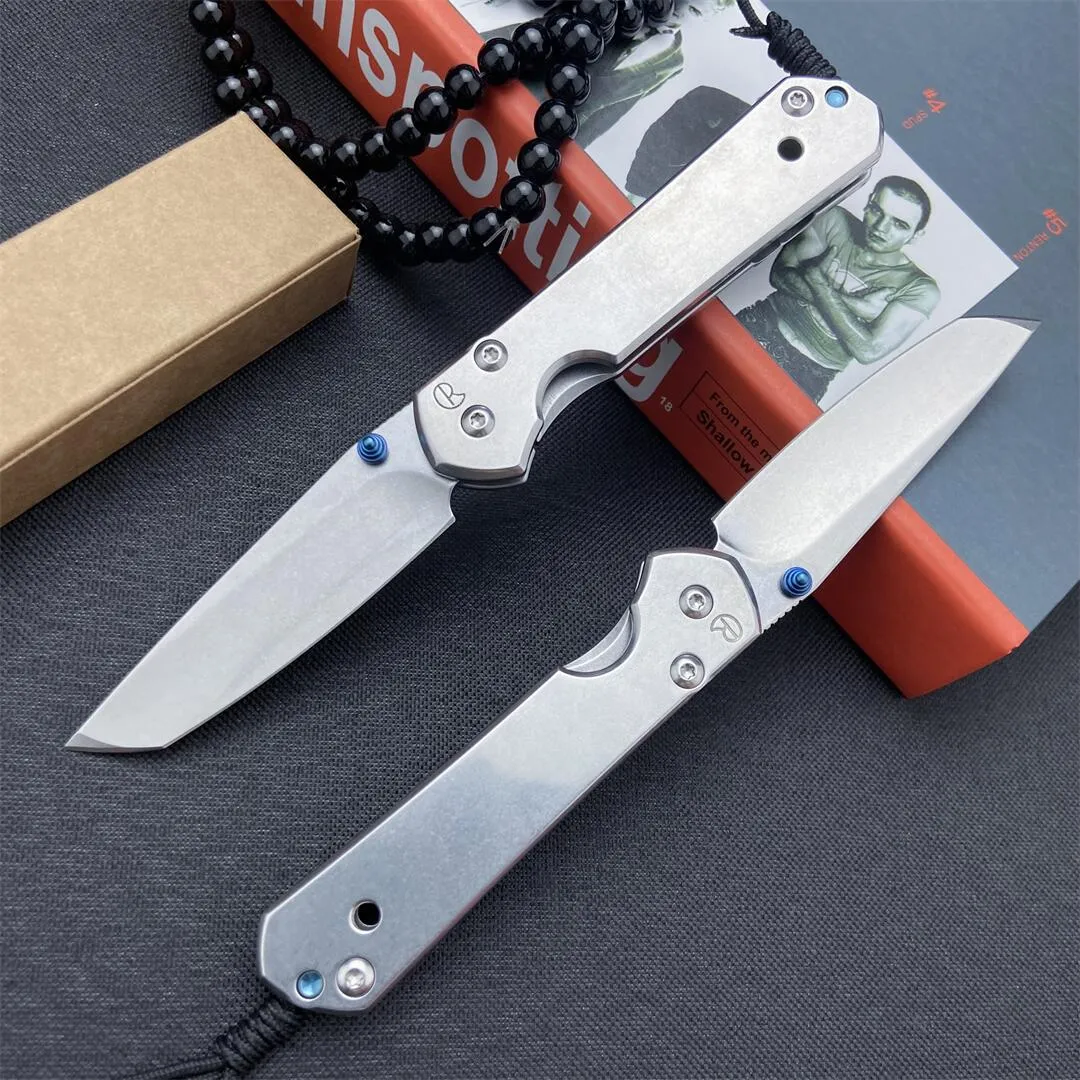Chris Reeve Sebenza CR Folding Knife Tanto Blade CNC Milling Titanium ...
